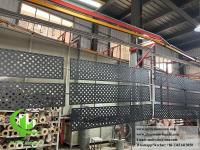 China Powder Coated Perforated Aluminum Cladding Panel Customizable for Architectural Facade Decorative Screen for sale