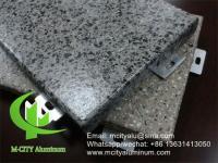 China Stone Color Aluminum Facade Panel with CNC Turret Punching and Powder Coated Surface for Outdoor Building Cladding for sale