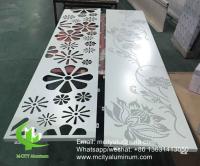 China Powder Coated Perforated Aluminum Cladding Panel with Custom RAL Colors and CNC Laser Cut Designs for sale