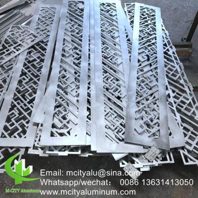 China Laser Cut Powder Coated Perforated Aluminum Panel with Customizable RAL Colors for Facade Cladding for sale