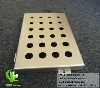 China 3mm Powder Coated Perforated Aluminum Panel for Customizable Facade Cladding and Decorative Screen for sale