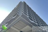 China Custom Made Powder Coated Perforated Aluminum Facade Panel 1000x2000mm for 3D Metal Cladding for sale