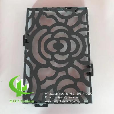 China 2.5mm Thickness Powder Coated Aluminum Perforated Panel with Custom Patterns for Facade Decoration for sale