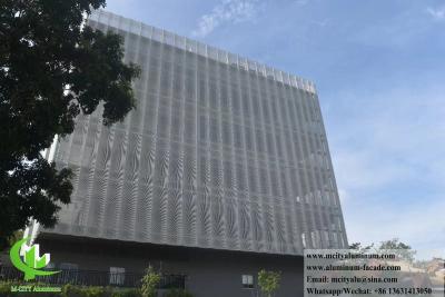 China Powder Coated Perforated Pattern Aluminum Cladding Panel with Customizable RAL Colors for Architectural Metal Facades for sale
