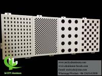China CNC Perforating PVDF Coated Aluminum Cladding Panel with Customized Design for Outdoor Facade for sale