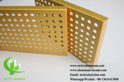 China Powder Coated Perforated Aluminum Sheet with Customizable RAL Colors and 3mm Thickness for Building Facade for sale