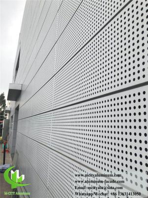 China CNC Punching Aluminum Solid Panel with Powder Coated Finish for Exterior Wall Facades in 1200x2400mm for sale