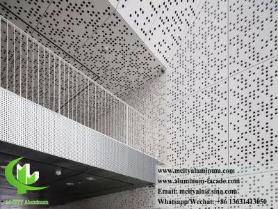China Powder Coated Perforated Aluminum Wall Cladding Panels 1200x2400mm for Facade Decoration for sale