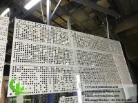 China 3mm Thickness Powder Coated Aluminum Cladding Panel with Customizable Perforated Patterns for sale