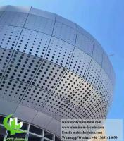China PVDF Coated Perforated Aluminum Facade Panel in 1200x2400mm Size with Customizable RAL Colors for sale