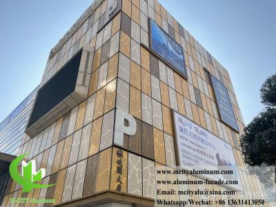 China 3.0mm Thickness Powder Coated Perforated Aluminum Cladding Panel with Customizable Designs for Facade Decoration for sale