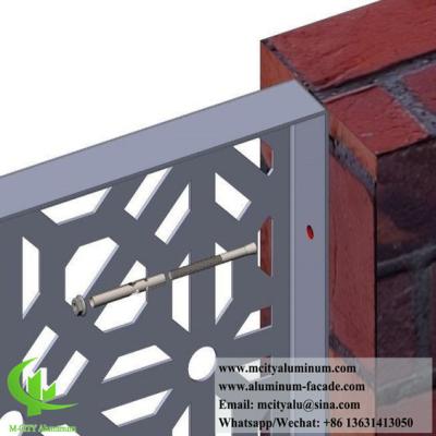 China Laser Cut Metal Screen Aluminum Decorative Panel 3mm Thickness with Custom Patterns and Powder Coated Finish for sale
