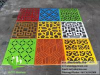 China CNC Engraved Powder Coated Perforated Aluminum Panel 1200x2400mm for Building Facade Cladding for sale