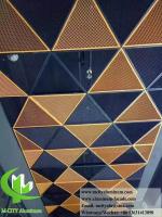 China Powder Coated Expanded Mesh Metal Screen in 1200x2400mm Size with CNC Engraved Design for Facades for sale