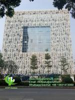 China Powder Coated Perforated Aluminum Facade Panel with Customizable RAL Colors and CNC Laser Cutting for sale