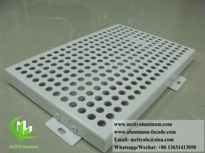 China Powder Coated Perforated Aluminum Panel 1200x2400mm CNC Laser Cut Architectural Metal Panel for sale