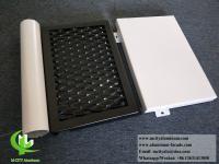China Powder Coated Perforated Aluminum Facade Panel 1200x2400mm CNC Laser Cut for Building Cladding for sale