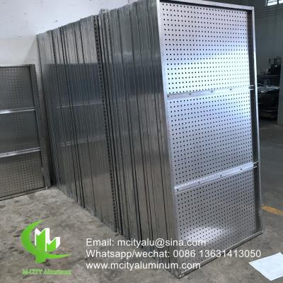 China 2mm thickness laser cut aluminum perforated sheet for window privacy screen with powder coated surface for sale
