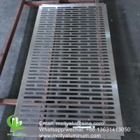 China Powder Coated Perforated Aluminum Panel with Customizable RAL Colors and CNC Turret Punching for Facade Cladding for sale