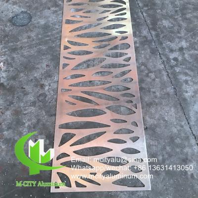 China Fashion Style 2.5mm Thickness Powder Coated Aluminum Facade Panel with Custom Patterns for Curtain Wall Decoration for sale