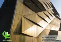 China Exterior PVDF Coated Aluminum Facade Panel 1200x2400mm with Perforated Design for Solid Aluminum Cladding for sale