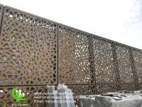 China Custom Made Powder Coated Perforated Aluminum Panel 1000x2000mm for Facade and Privacy Screen for sale