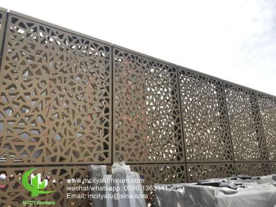 China Custom Made Powder Coated Perforated Aluminum Panel 1000x2000mm for Facade and Privacy Screen for sale