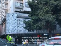 China 2mm thickness laser cut aluminum perforated sheet for window privacy screen with powder coated surface for sale