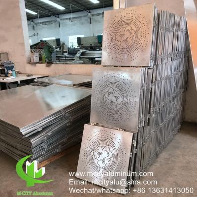 China Powder Coated Perforated Aluminum Panel with Customizable RAL Colors and CNC Turret Punching for Facade Cladding for sale