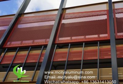 China Powder Coated Perforated Aluminum Sheet with Customizable RAL Colors for CNC Turret Punching Facade Panels for sale