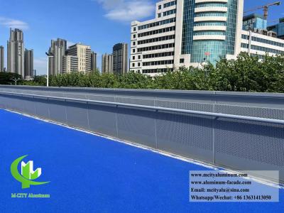 China Powder Coated Perforated Aluminum Panel with Laser Cut Design for Customizable Facade Cladding for sale