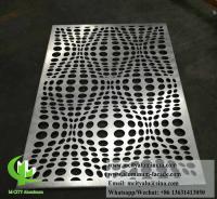 China Powder Coated Perforated Metal Sheet Aluminum Facade Panel 1200x2400mm with Customizable RAL Colors for sale