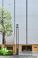 China Powder Coated Customizable Size CNC Perforated Aluminum Sheet for Facade and Metal Screen Panels for sale