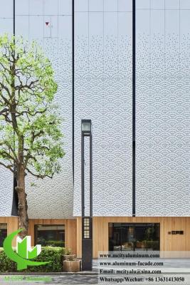China Powder Coated Customizable Size CNC Perforated Aluminum Sheet for Facade and Metal Screen Panels for sale