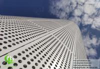 China Powder Coated Perforated Aluminum Sheet with Customizable Patterns and 3mm Thickness for Facade Cladding for sale