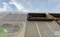 China Powder Coated Perforated Aluminum Panel with Laser Cut Design for Customizable Facade Cladding for sale