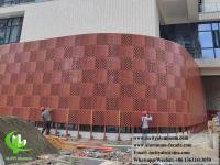 China Custom Perforation Pattern Aluminum Alloy 3003 Powder Coated Perforated Aluminum Facade Panel for Architectural Metal Cladding for sale