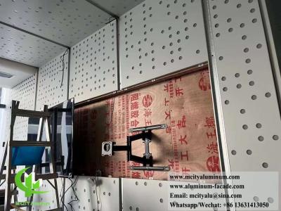 China CNC Perforated Aluminum Panel Architectural Screen with Powder Coated Finish and Custom RAL Colors for sale