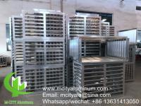 China Custom Size Powder Coated Aluminum AC Cover with Perforated Pattern for Facade Decoration for sale