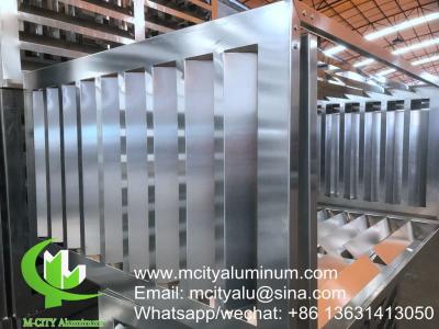 China Custom Size Powder Coated Perforated Aluminum AC Cover for Facade Decoration for sale