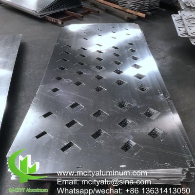 China Powder Coated Perforated Aluminum Facade Panel with Customizable Patterns and 1.5-10mm Thickness for sale
