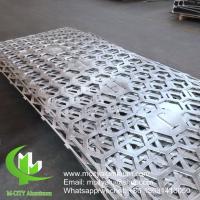 China Powder Coated Perforated Aluminum Facade Panel with Customizable RAL Colors and CNC Turret Punching for Decorative Cladding for sale