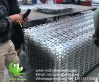 China Powder Coated Custom RAL Colors Great Wall Bending Aluminum Facade Panel and Perforated Aluminum Sheet for sale