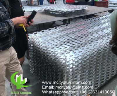 China Powder Coated Custom RAL Colors Great Wall Bending Aluminum Facade Panel and Perforated Aluminum Sheet for sale