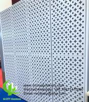 China Powder Coated Perforated Aluminum Panel with Custom RAL Colors and CNC Turret Punching for Facade Cladding for sale
