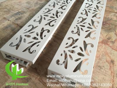 China Powder Coated Perforated Aluminum Facade Panel with Custom RAL Colors and CNC Turret Punching for Architectural Cladding for sale