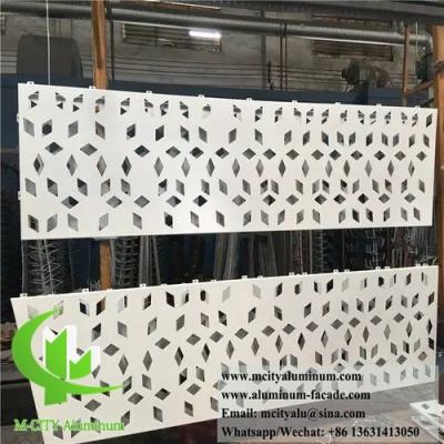 China 3mm Powder Coated Perforated Aluminum Panel with Custom Perforation Design for Facade Cladding for sale