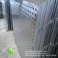 China Powder Coated Perforated Aluminum Panel with Custom RAL Colors and CNC Turret Punching for Facade Cladding for sale