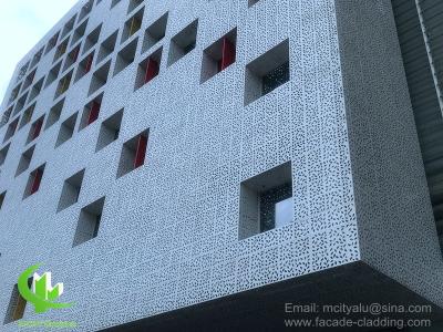 China Custom Art Patterns Perforated Aluminum Cladding with Powder Coated Surface for Architectural Facade in 1000x2000mm Standard Size for sale