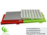 China PVDF Coated Perforated Aluminum Panel with Customizable Patterns and 3mm Thickness for Facade Cladding for sale